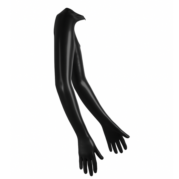 Silhouette Harness – Latex Glove Shoulder Design | Vex Clothing - Vex Latex