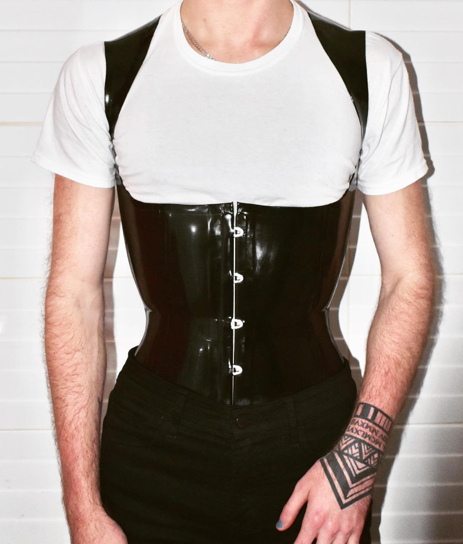 Mens Latex Corset Vest - Rubber Corsets by Vex Clothing - Busto Corset ...