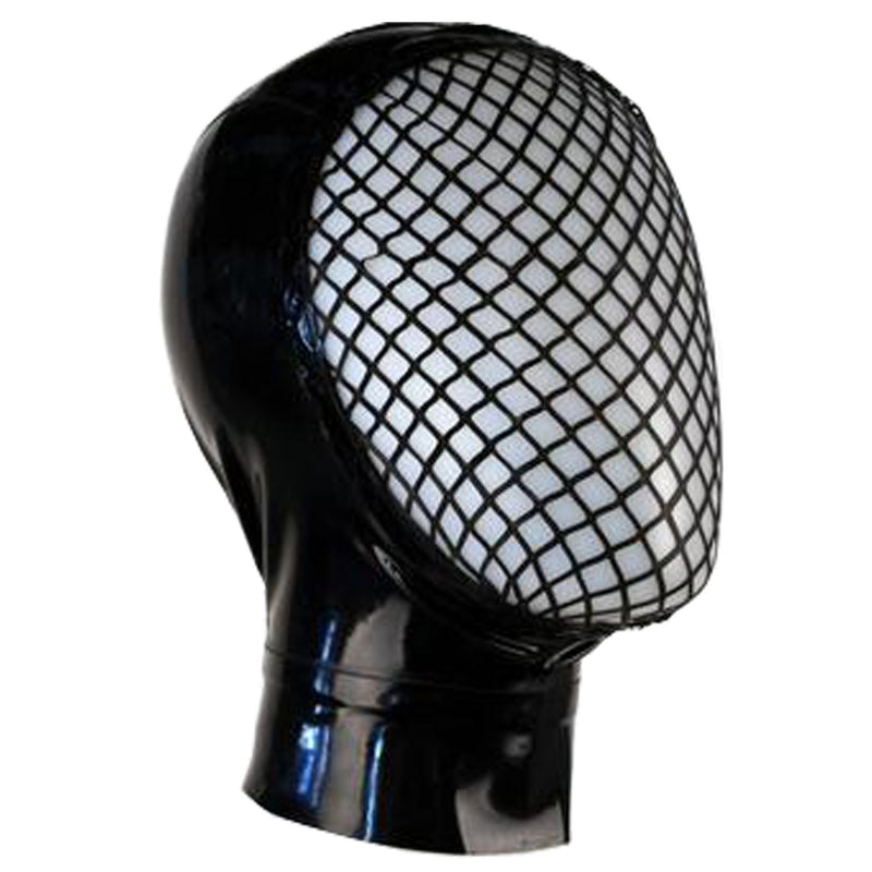 Vex Clothing Fishnet Mask | Handmade Latex Hood with Fishnet Face Mask ...
